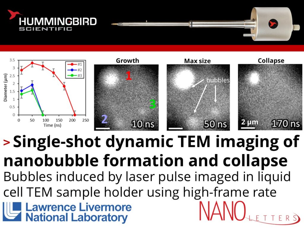 Single-shot dynamic TEM imaging of nanobubble formation and collapse ...